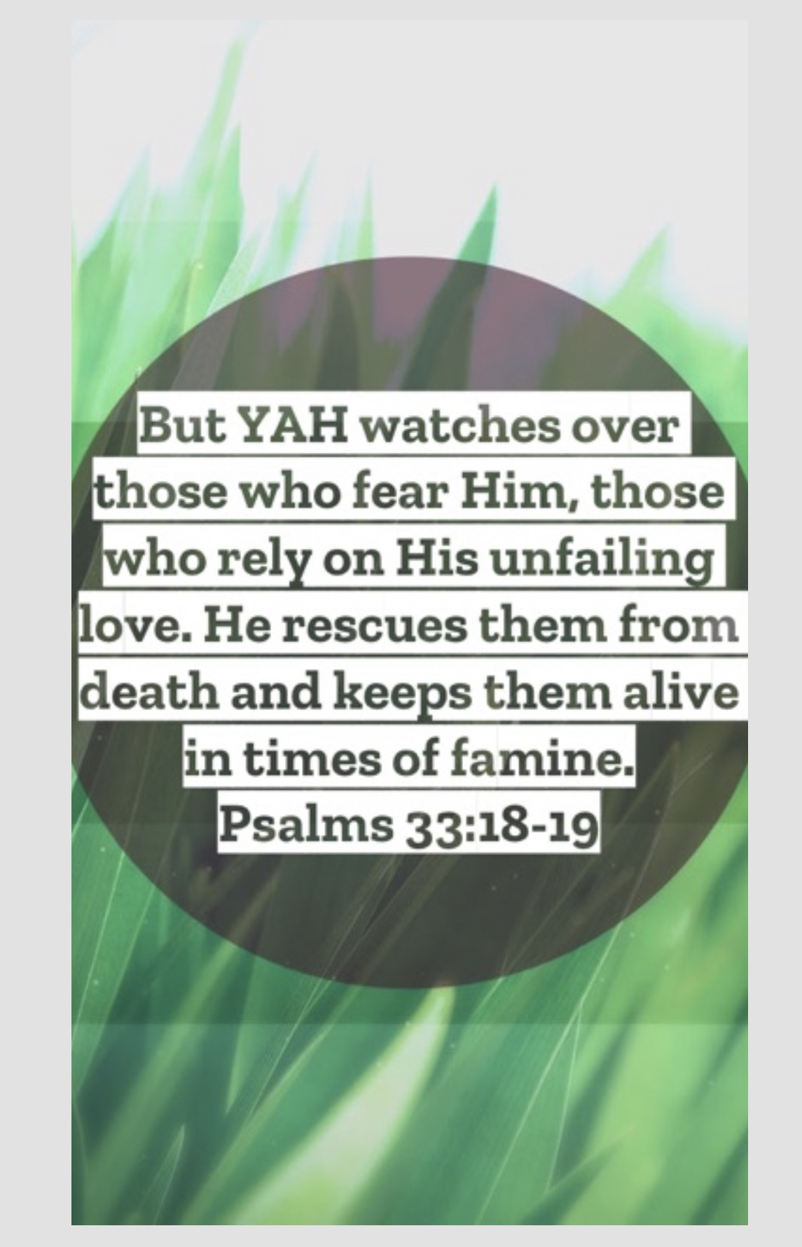 Don’t fear food shortages, or other threats to life—fear YAH! – What Is ...